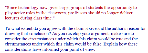 11. Sample Plan for the "Analyze an Issue" Essay
