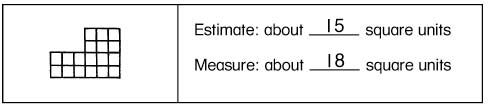 You can find the area of a plane shape by using square units.