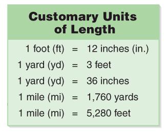 The chart below shows equivalent units of measurement.