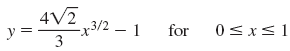 Find the exact length of the following curve: