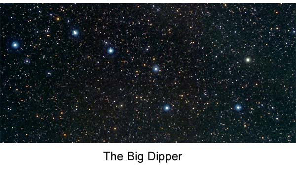 Can you see the Big Dipper in the picture below?