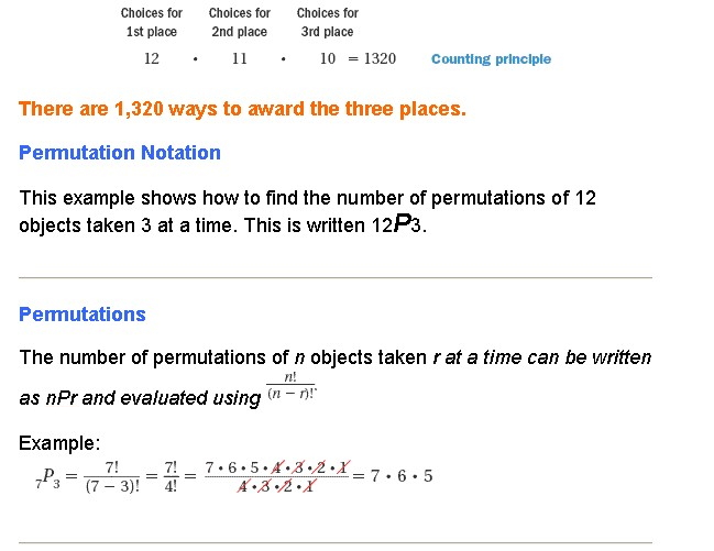 Permutations and Factorials